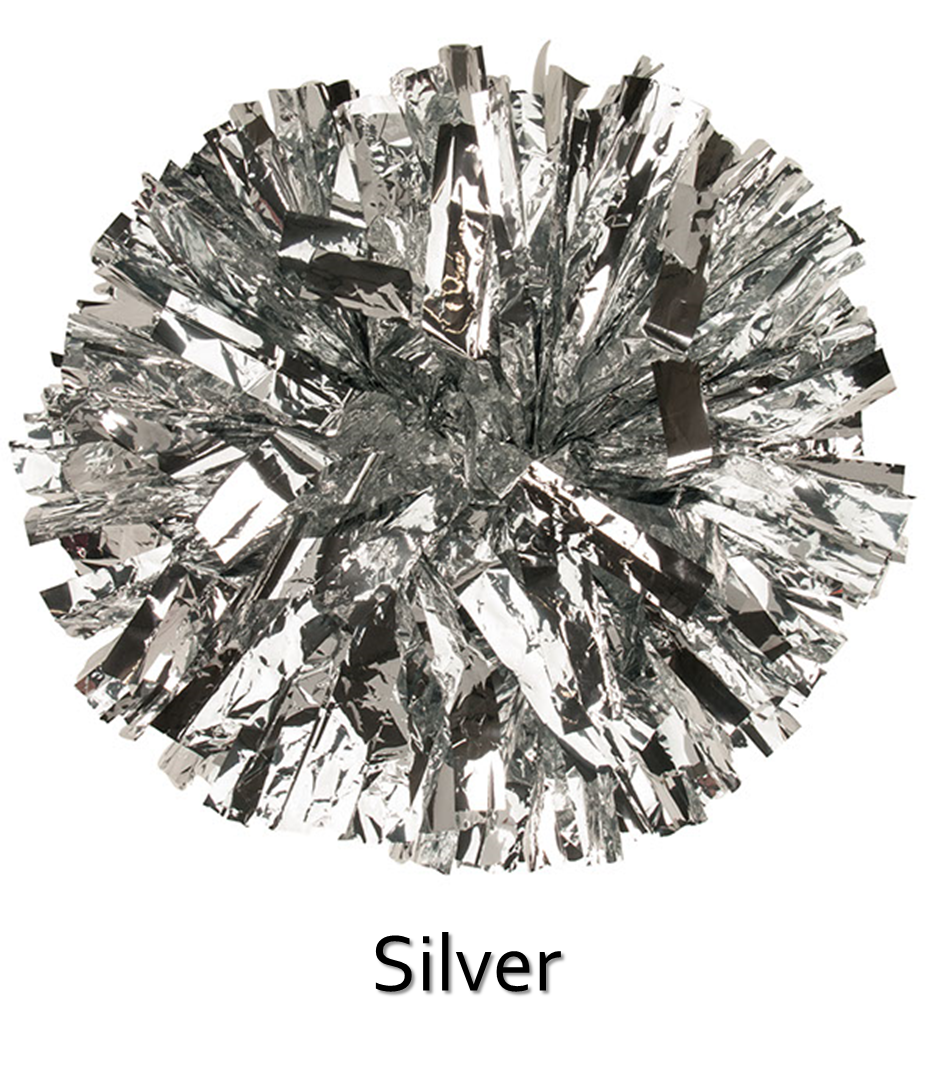In-Stock Metallic Cheer Poms - 6" – Mid American Pompon